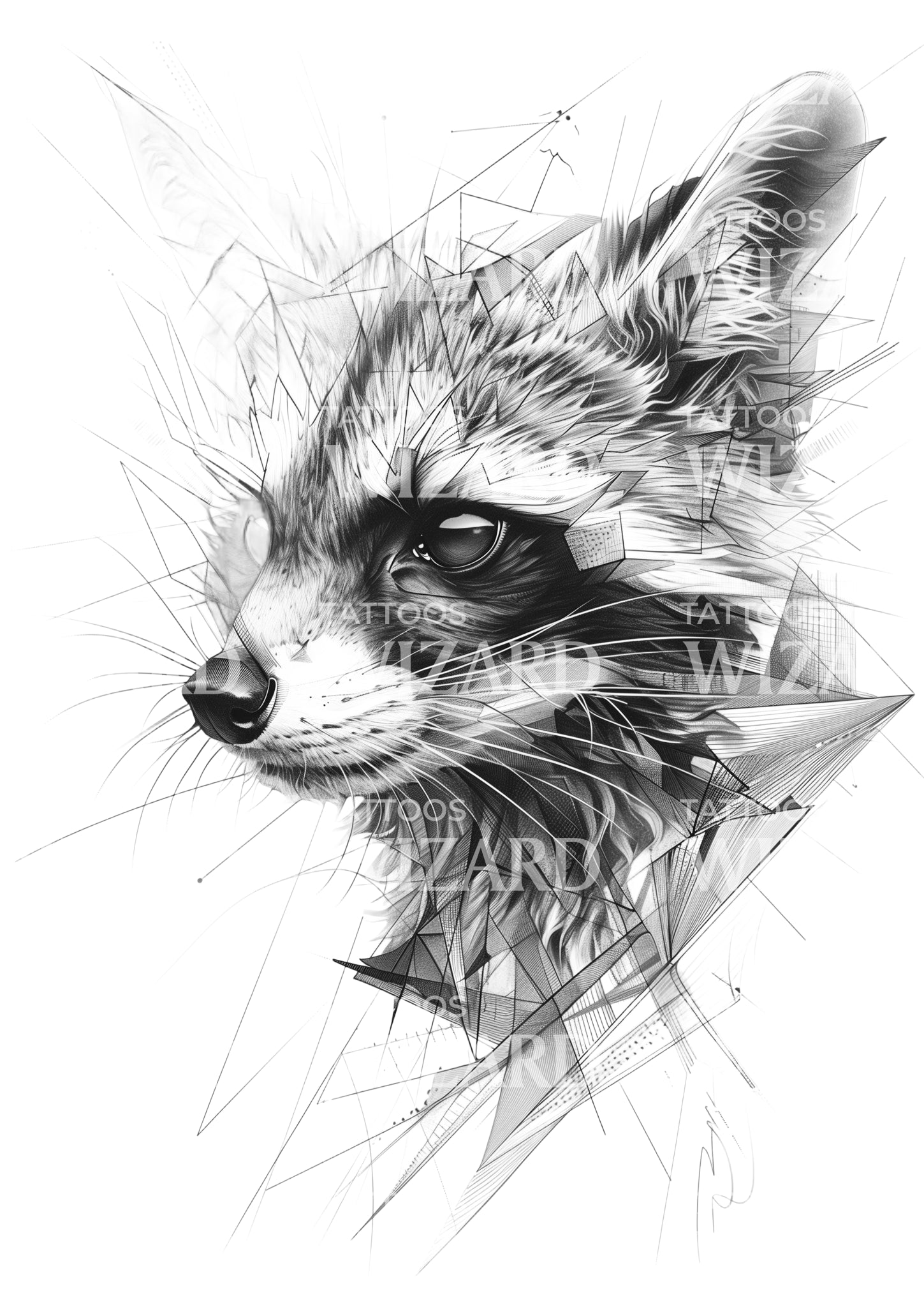 Adventurous Raccoon Sketch Tattoo Idea Tattoos Wizard Designs adventurous-raccoon-sketch-tattoo-idea-tattoos-wizard-designs