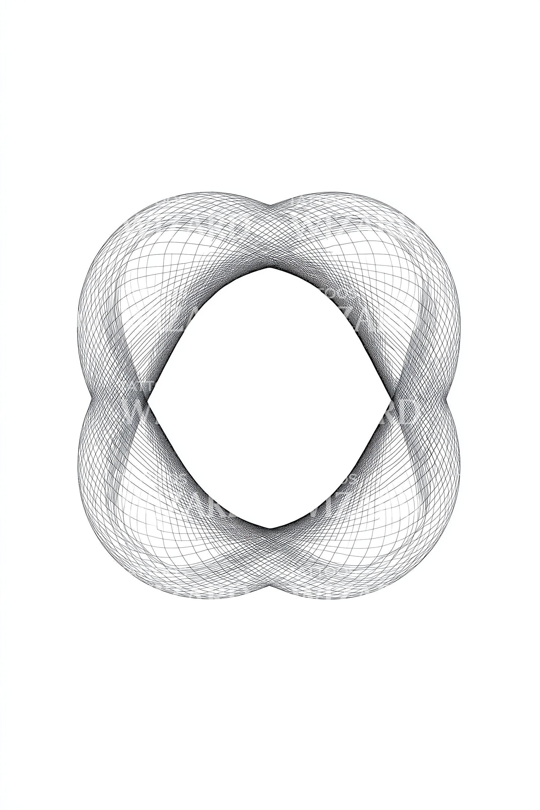 Symmetric Spirograph Loop Tattoo Design – Tattoos Wizard Designs