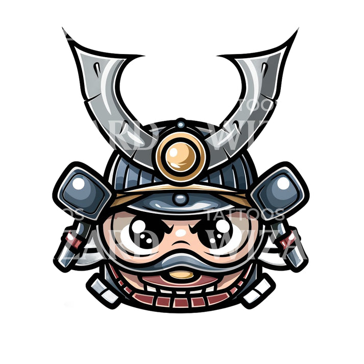 Baby Samurai Tattoo Design – Tattoos Wizard Designs