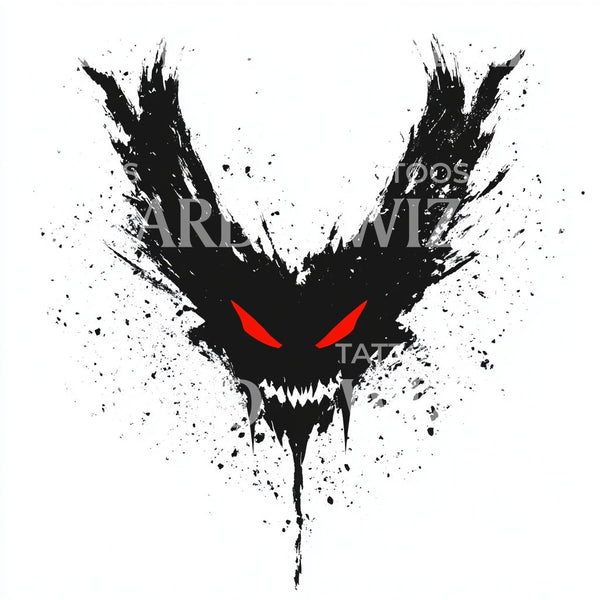 Berserk Face of Chaos Tattoo Design – Tattoos Wizard Designs