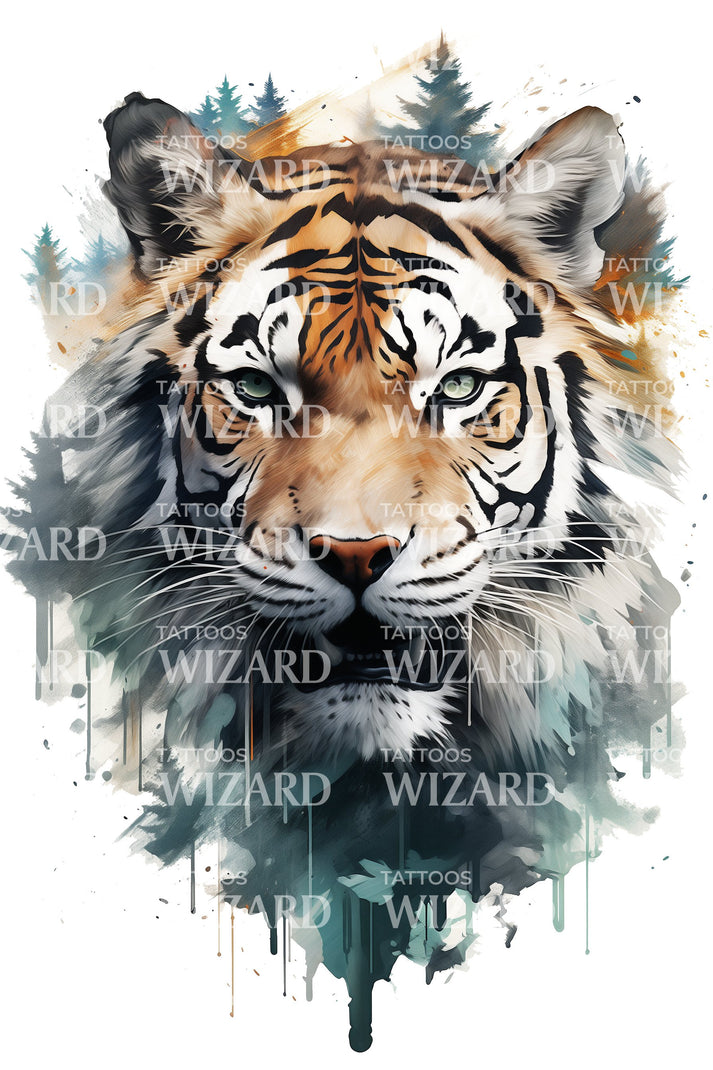 Simple Realistic Tiger Tattoo Idea – Tattoos Wizard Designs