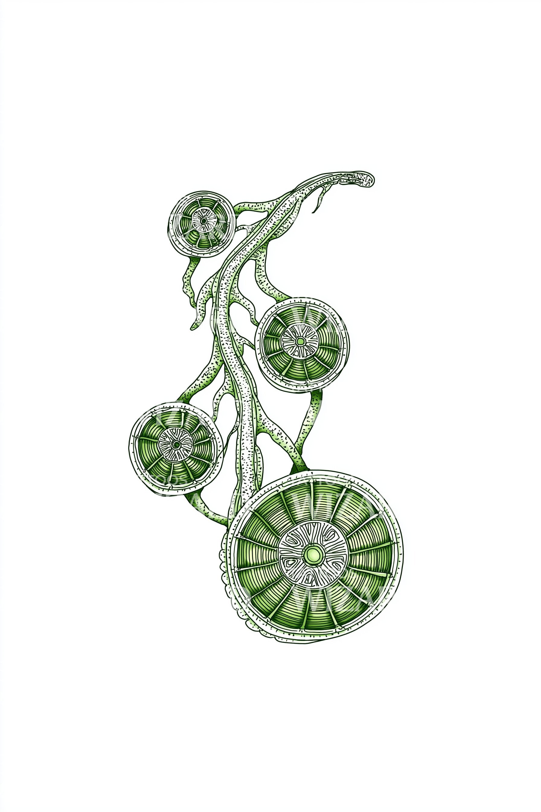 Algae Chain Tattoo Design – Tattoos Wizard Designs