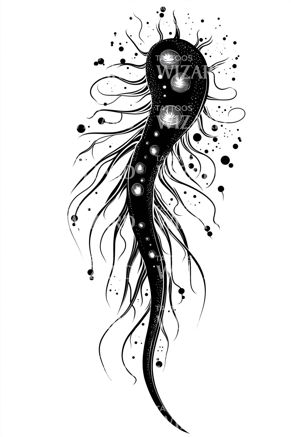 Black Parasite Drift Tattoo Design – Tattoos Wizard Designs