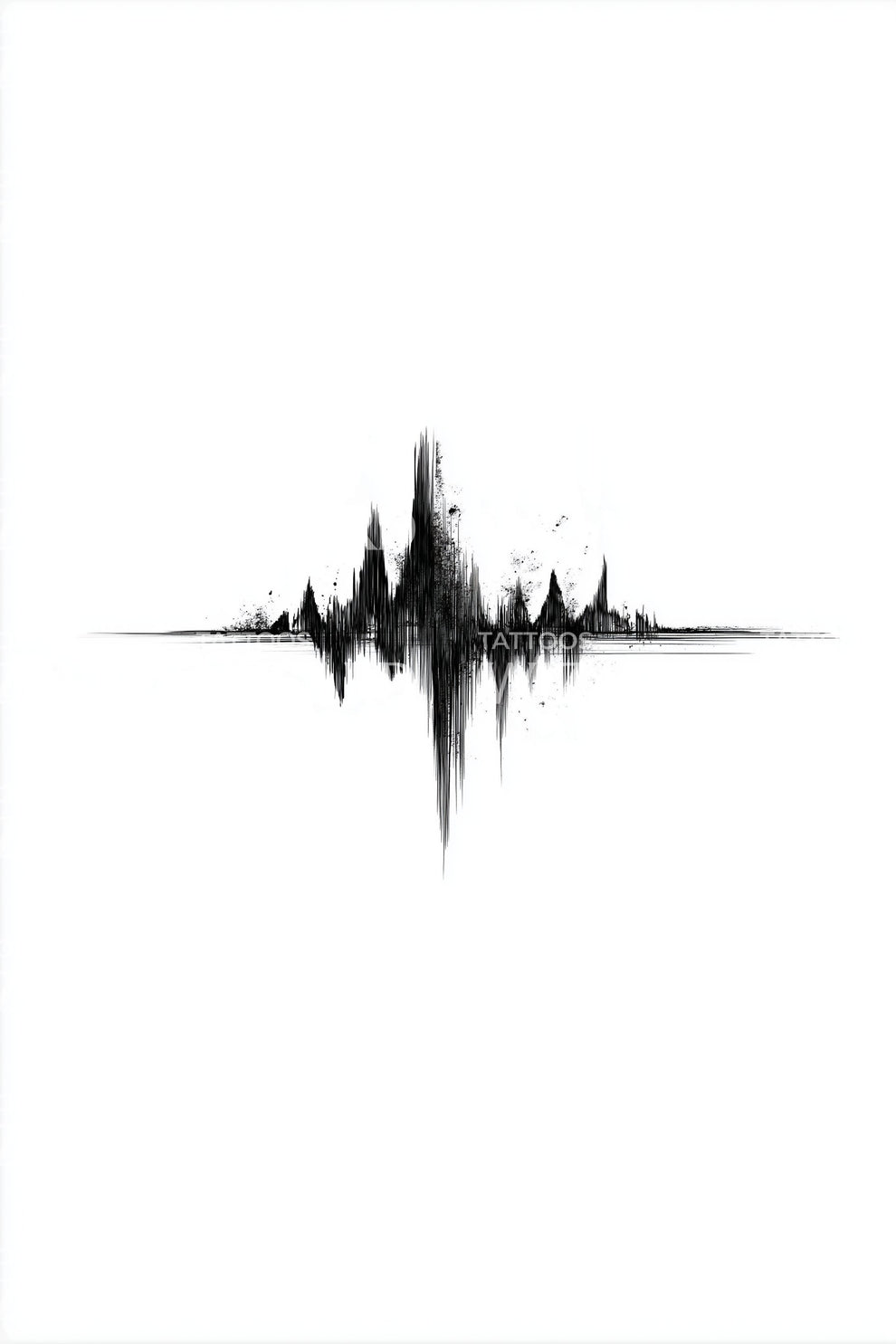 Bold Audio Waveform Tattoo Design – Tattoos Wizard Designs