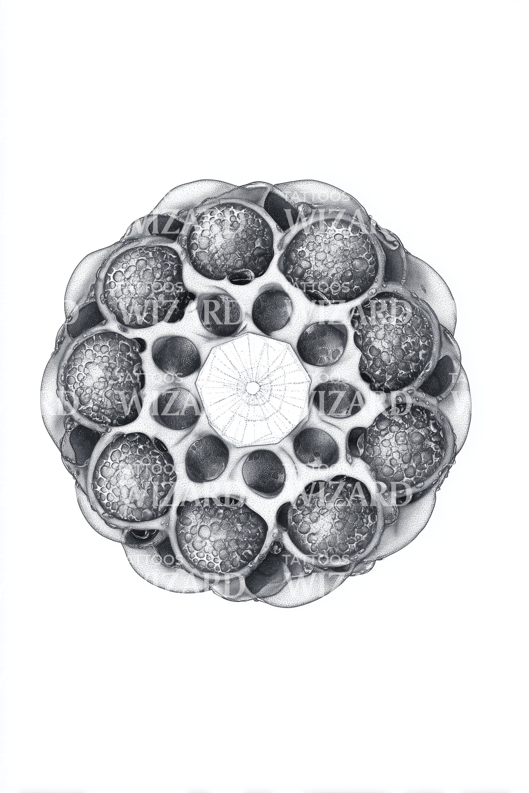 Bubble Colony Rosette Tattoo Design – Tattoos Wizard Designs