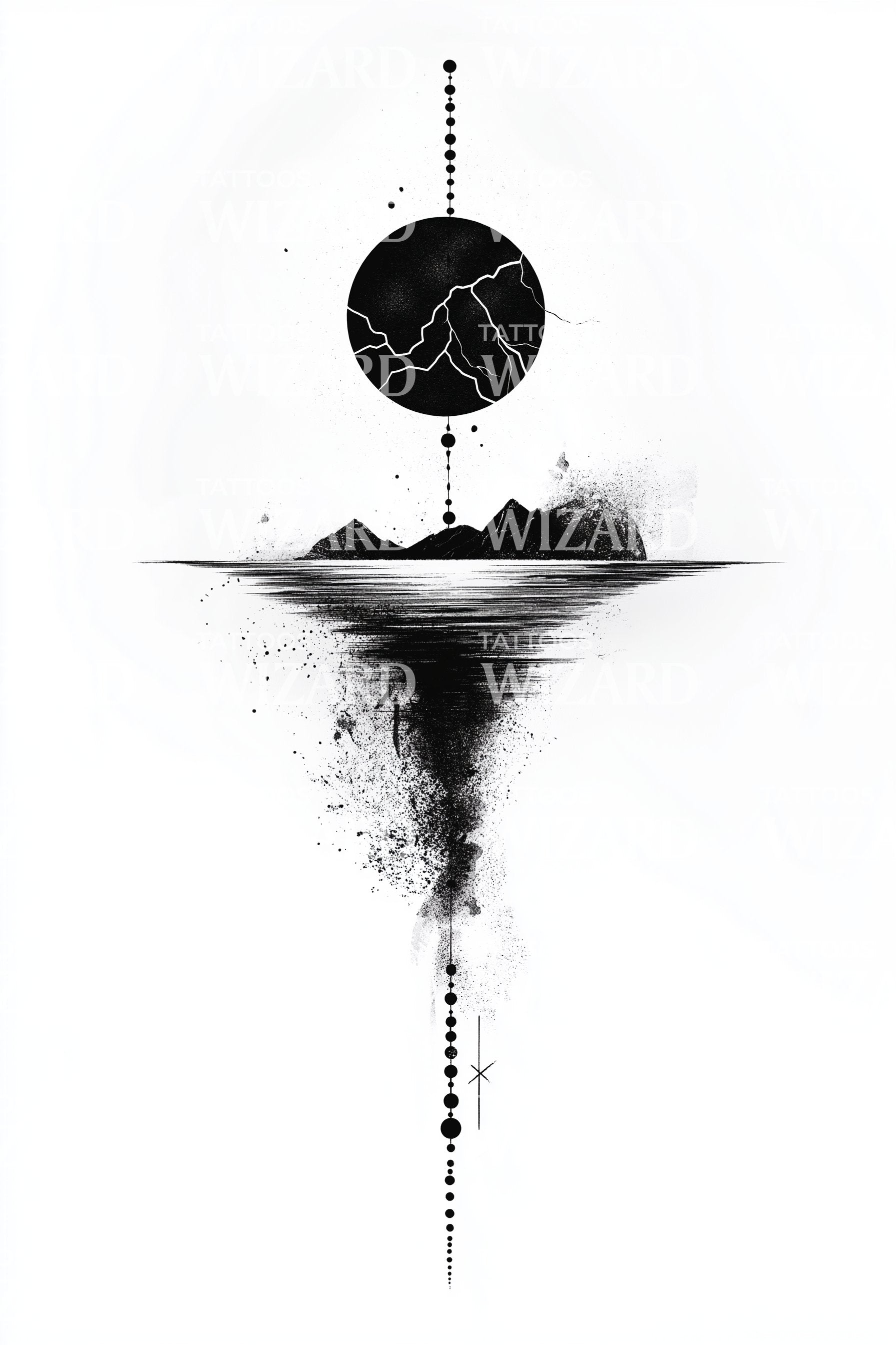 Celestial Ink Eclipse Tattoo Design – Tattoos Wizard Designs