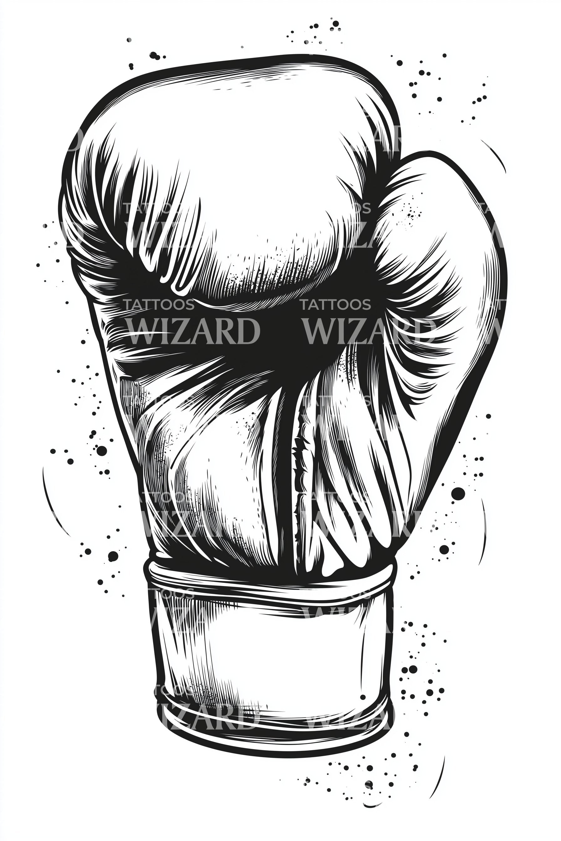 Classic Boxing Glove Tattoo Design – Tattoos Wizard Designs