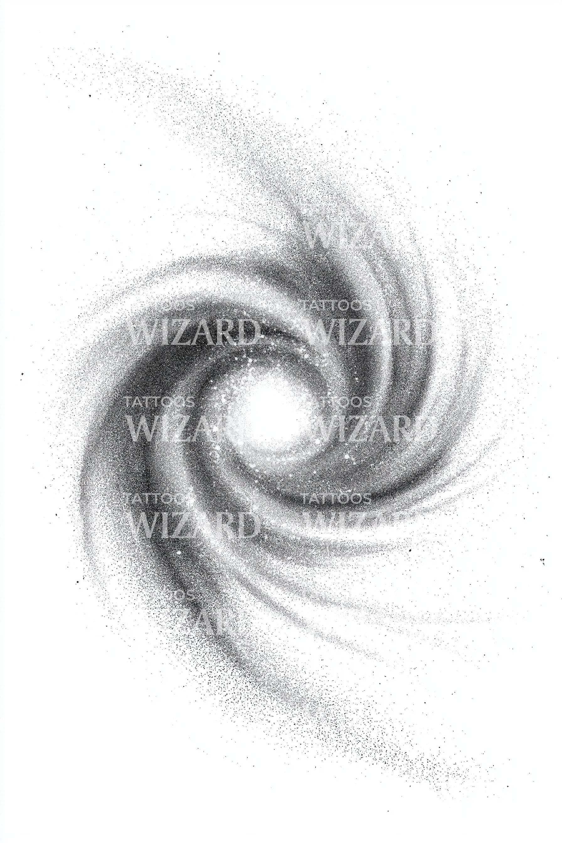 Cosmic Dust Swirl Tattoo Design – Tattoos Wizard Designs