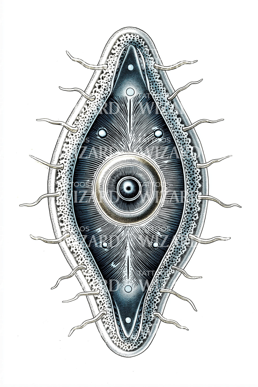 Diamond Diatom Relic Tattoo Design – Tattoos Wizard Designs