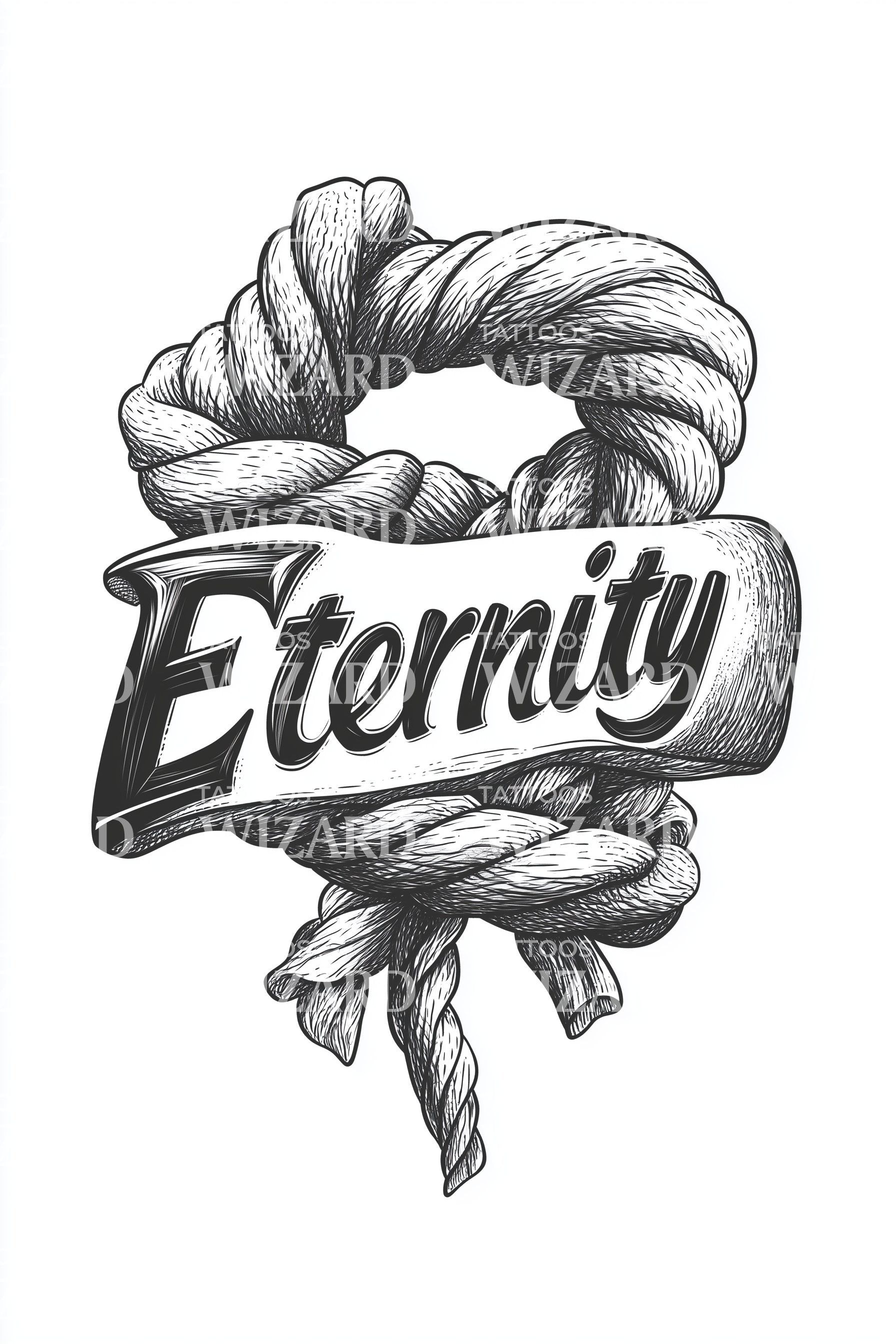 Eternity Nautical Knot Tattoo Design – Tattoos Wizard Designs