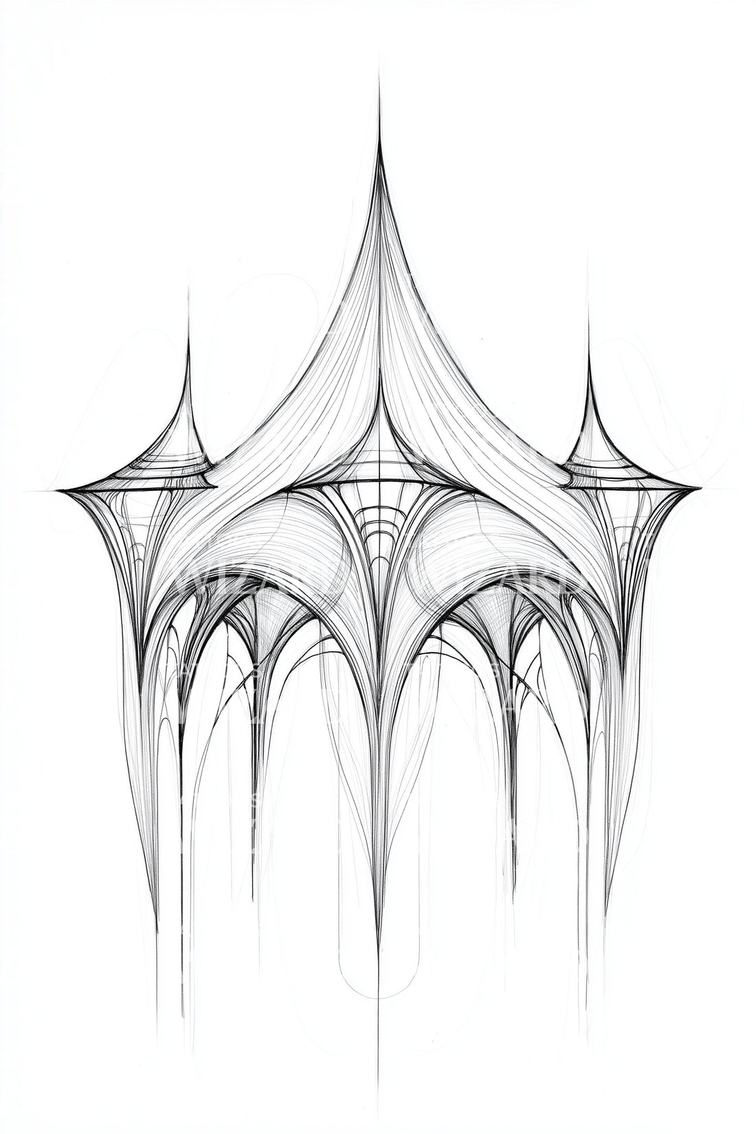 Gothic Arch Web Tattoo Design – Tattoos Wizard Designs