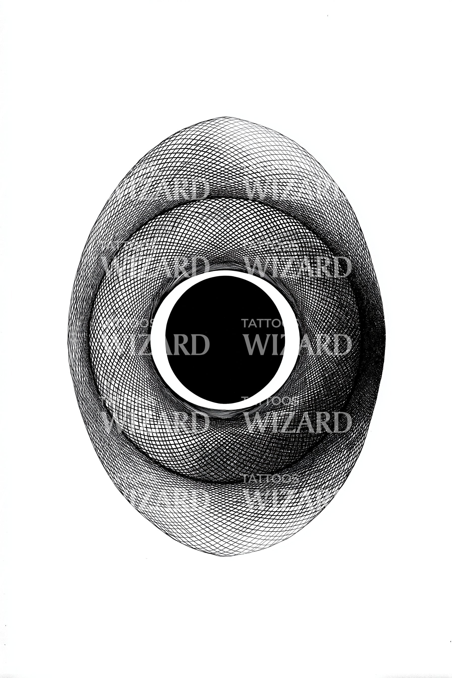 Hypnotic Ink Vortex Tattoo Illustration – Tattoos Wizard Designs