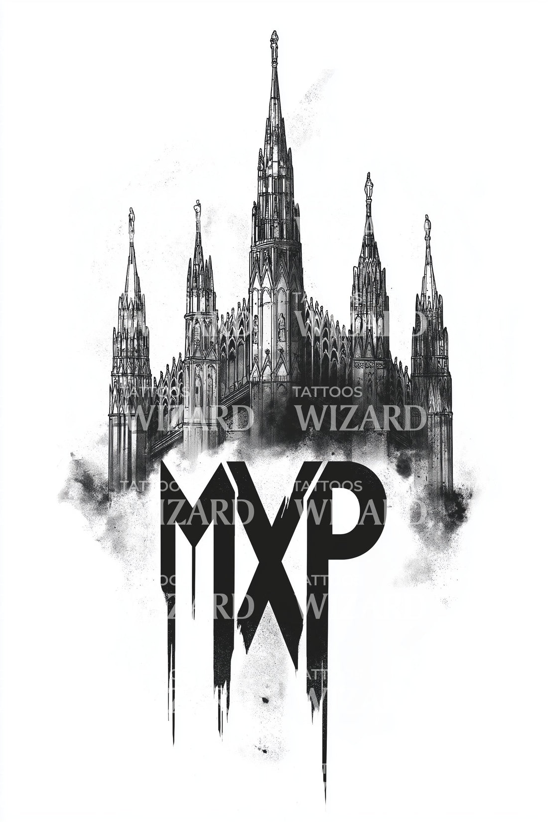 Milan MXP Drip Gothic Tattoo Idea – Tattoos Wizard Designs