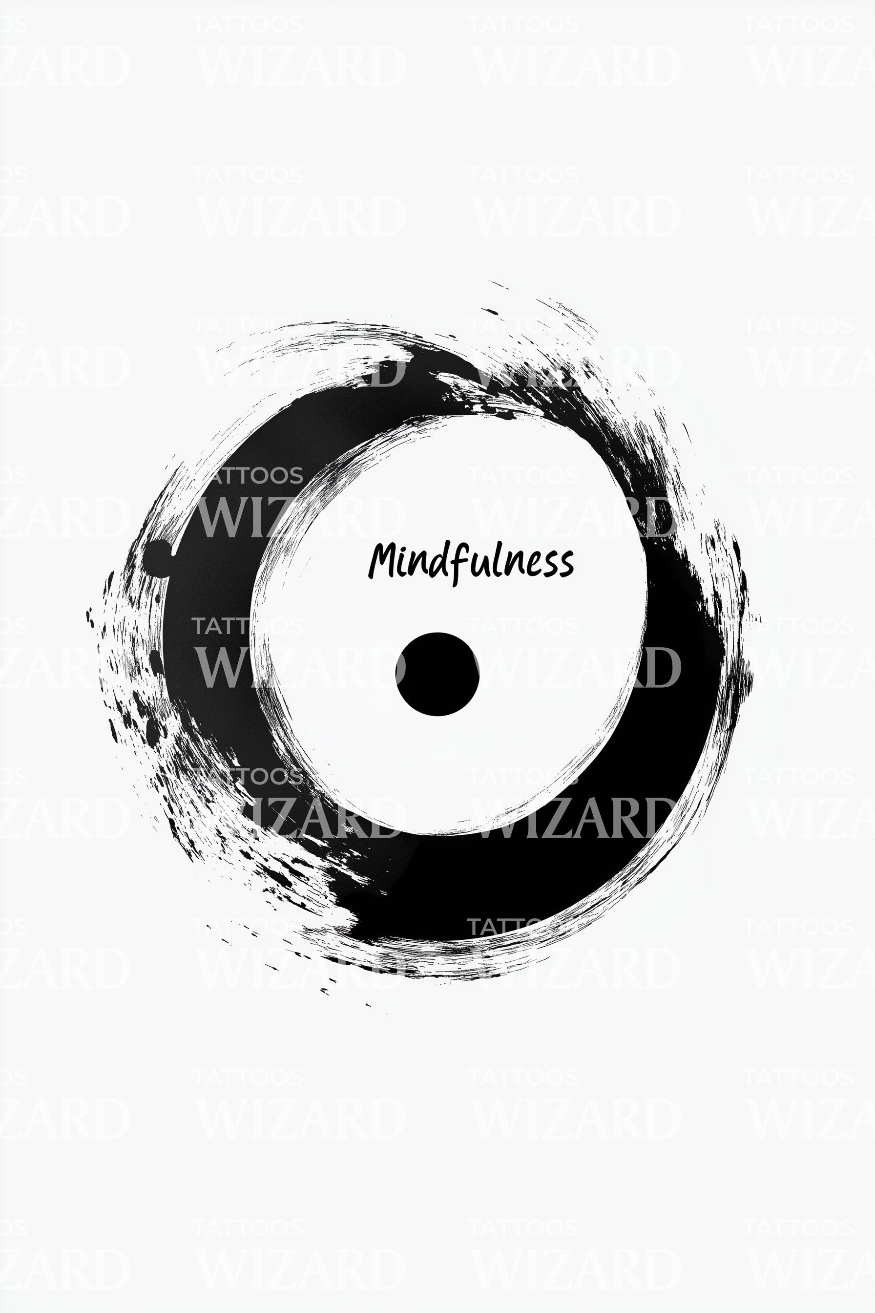 Mindfulness Zen Enso Tattoo Design – Tattoos Wizard Designs