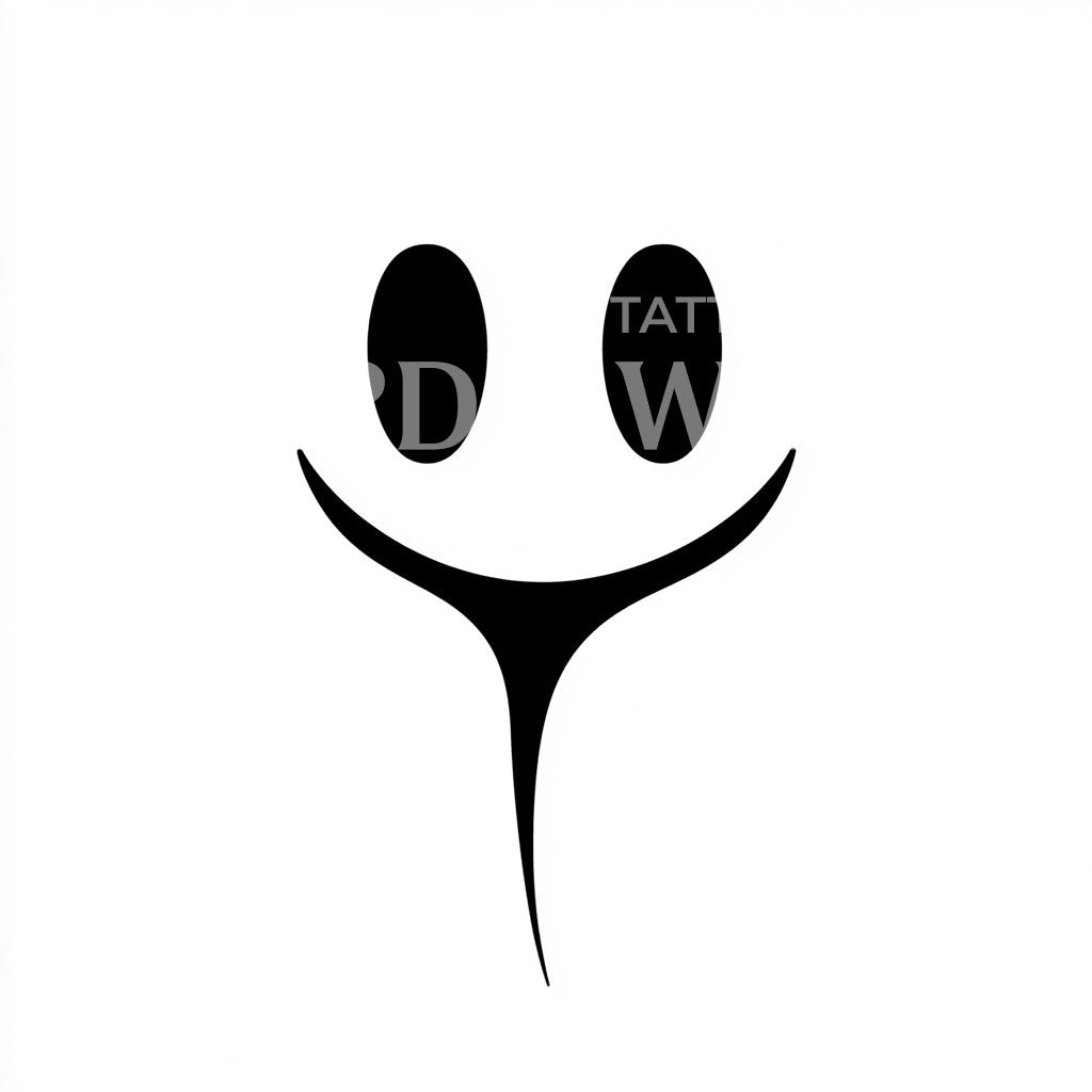 Minimalist Demon Smile Tattoo Idea – Tattoos Wizard Designs
