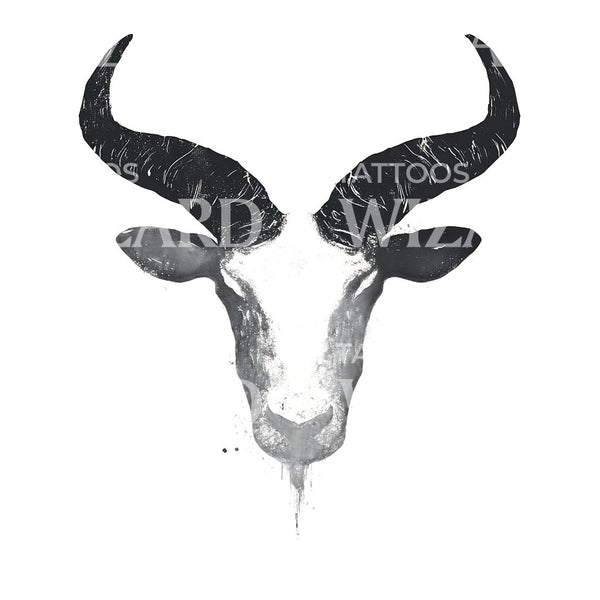 Minimalist Taurus Head Symbolizing Grounded Energy Tattoo Design ...