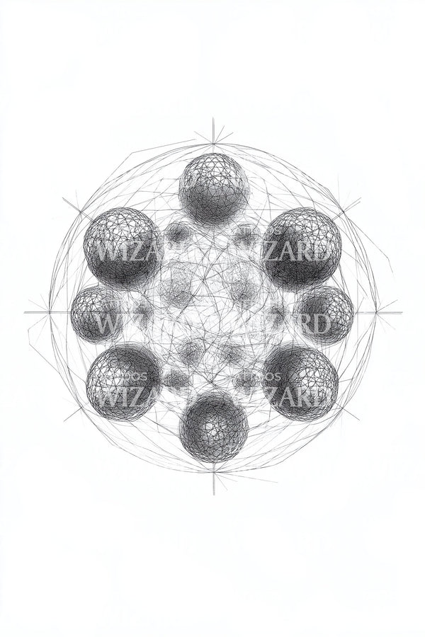 Molecular Orbit Sphere Tattoo Design – Tattoos Wizard Designs