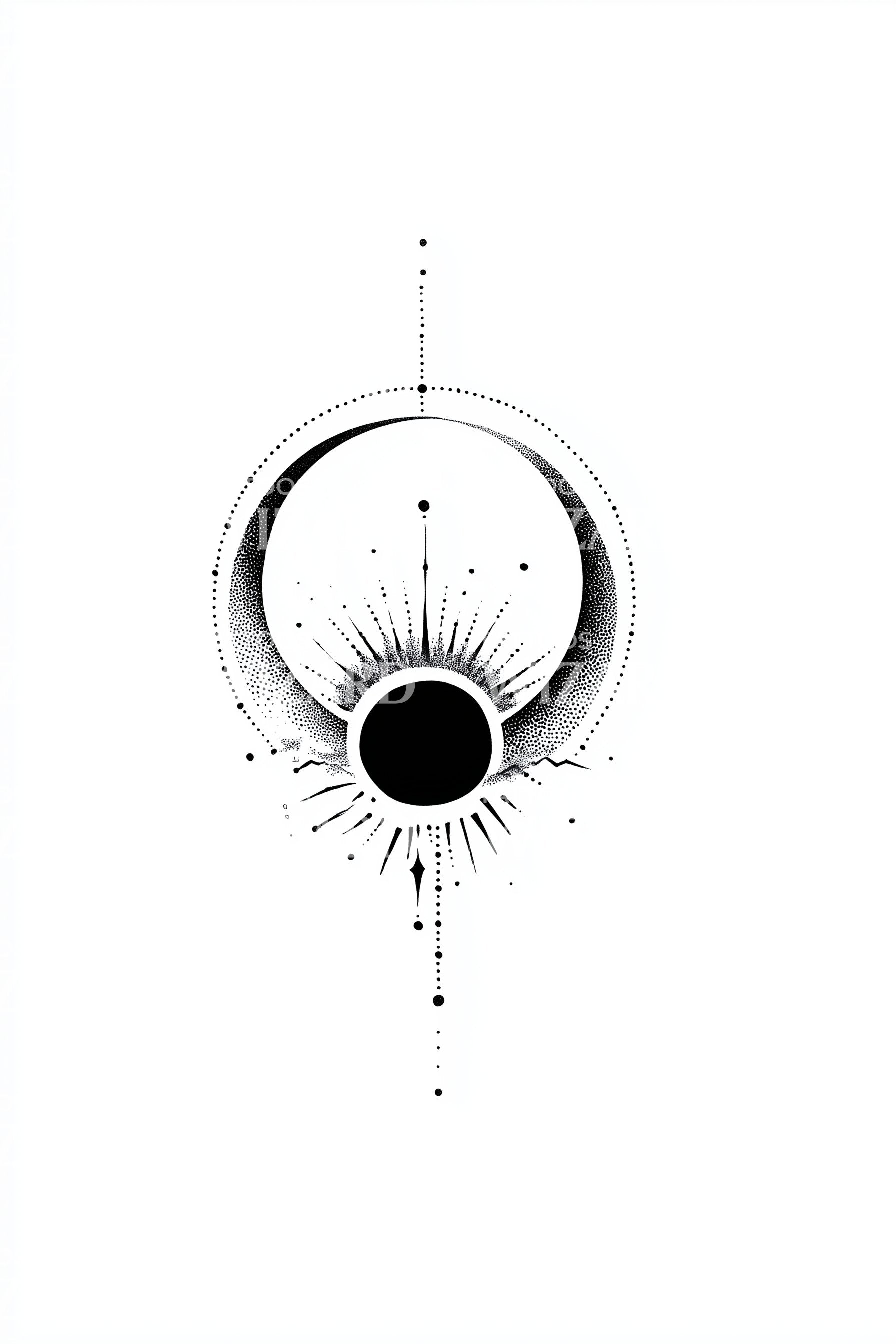 Orbital Eclipse Ring Tattoo Idea – Tattoos Wizard Designs