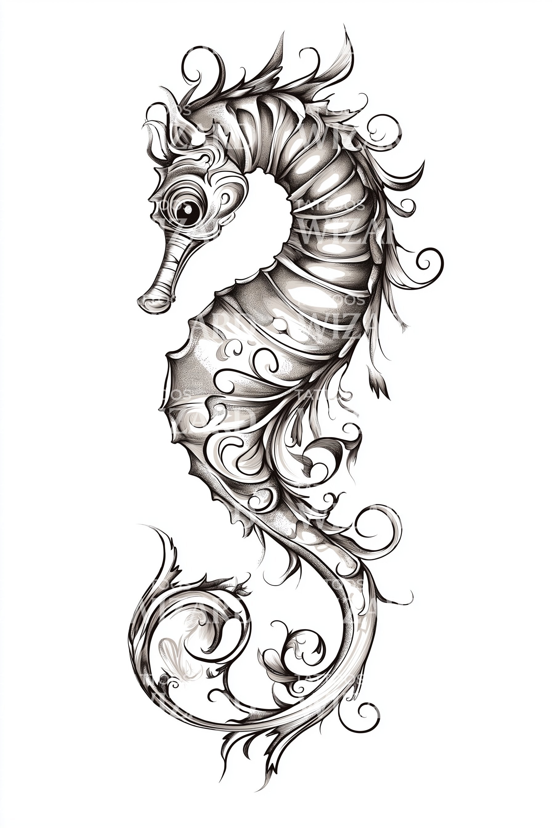 Filigree Line Tattoo