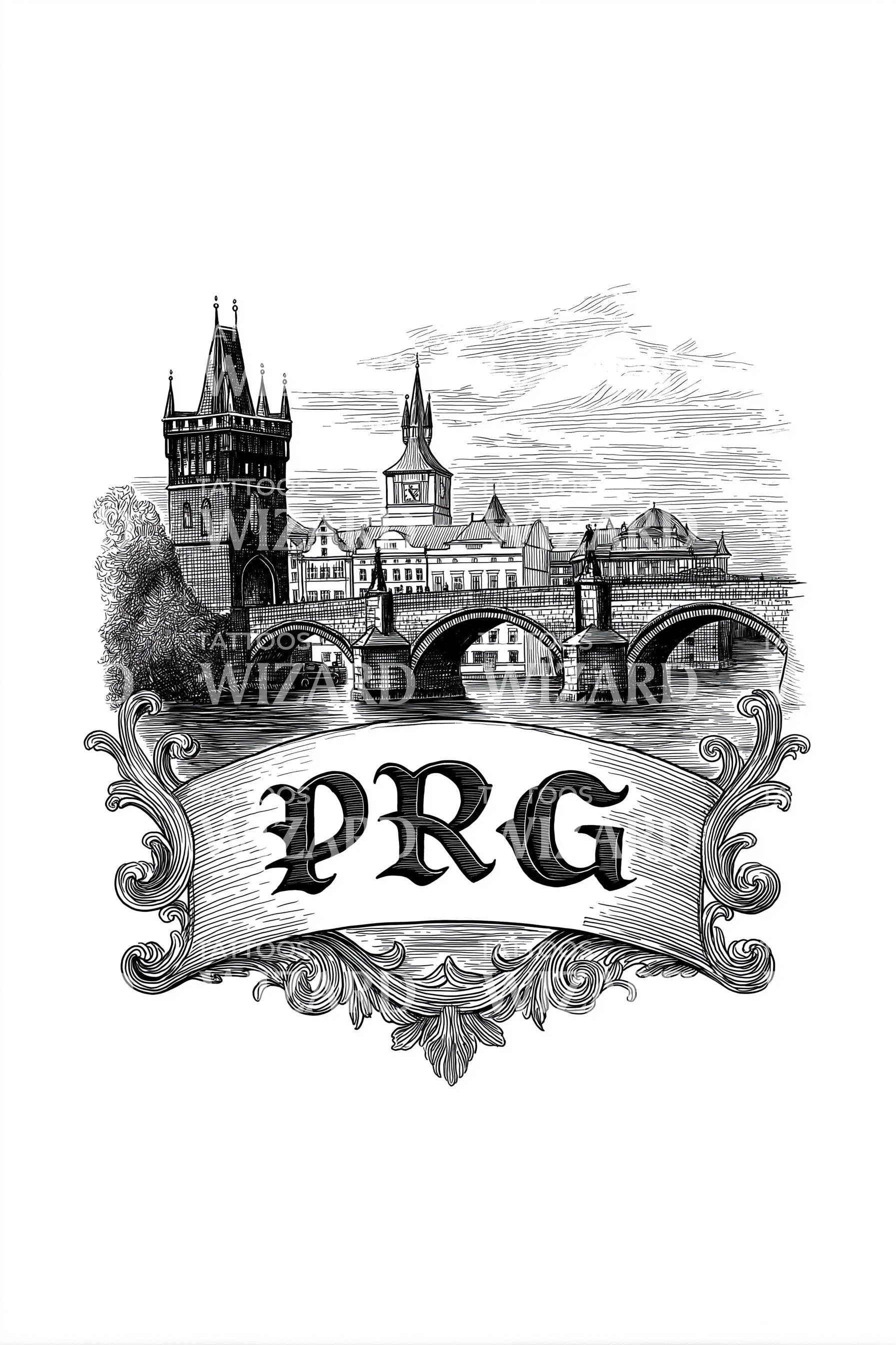 Prague Castle Crest Tattoo Design – Tattoos Wizard Designs
