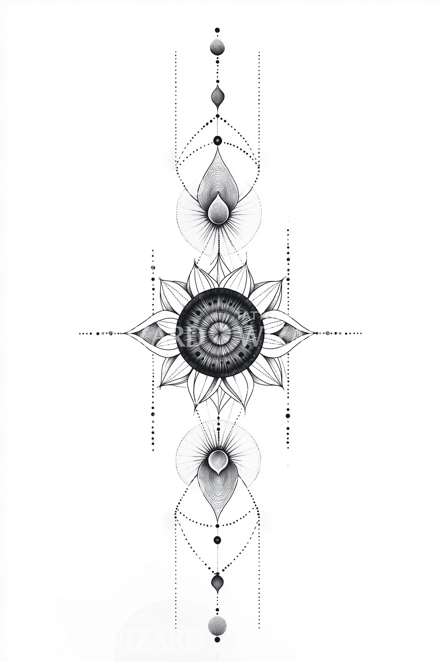 Sacred Geometry Compass Tattoo Design – Tattoos Wizard Designs