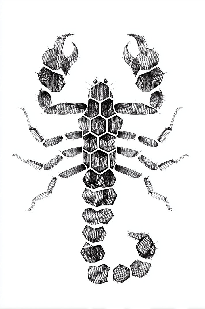 Segmented Scorpion Totem Tattoo Design – Tattoos Wizard Designs