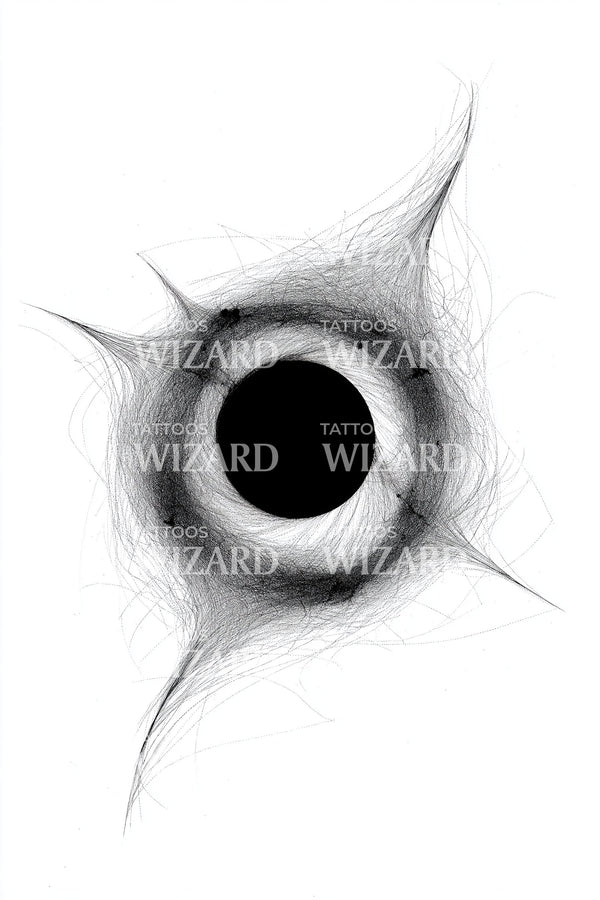 Smoky Void Core Tattoo Design – Tattoos Wizard Designs