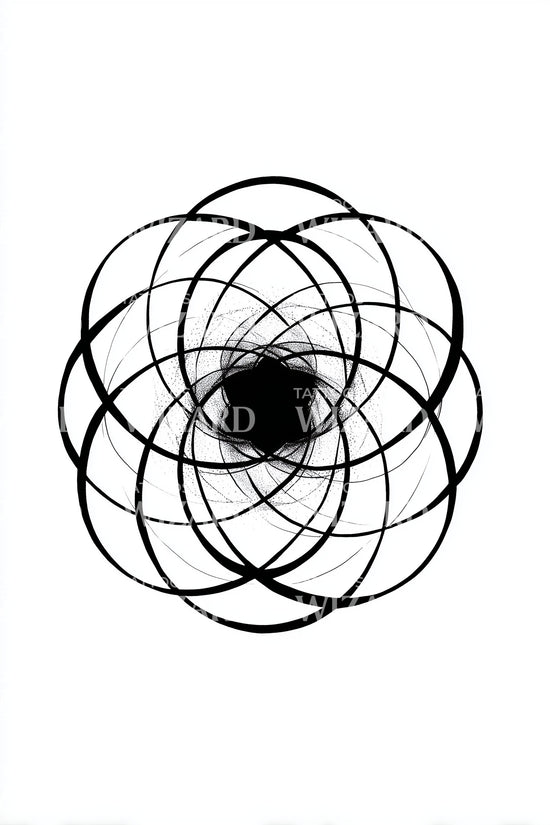 Spirograph tattoo - Eagleviewtattoo.com