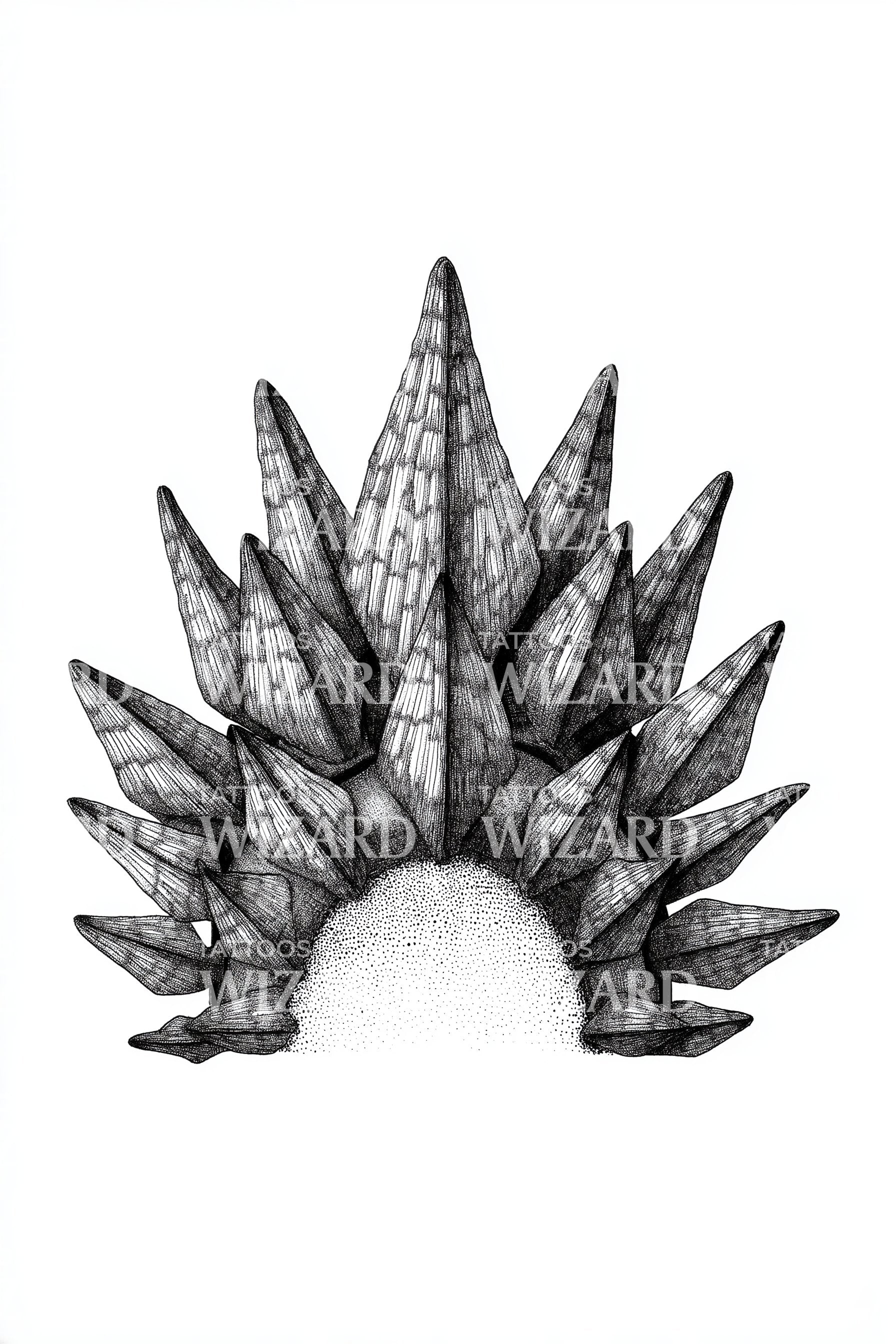 Stegosaurus Back Plates Tattoo Design – Tattoos Wizard Designs