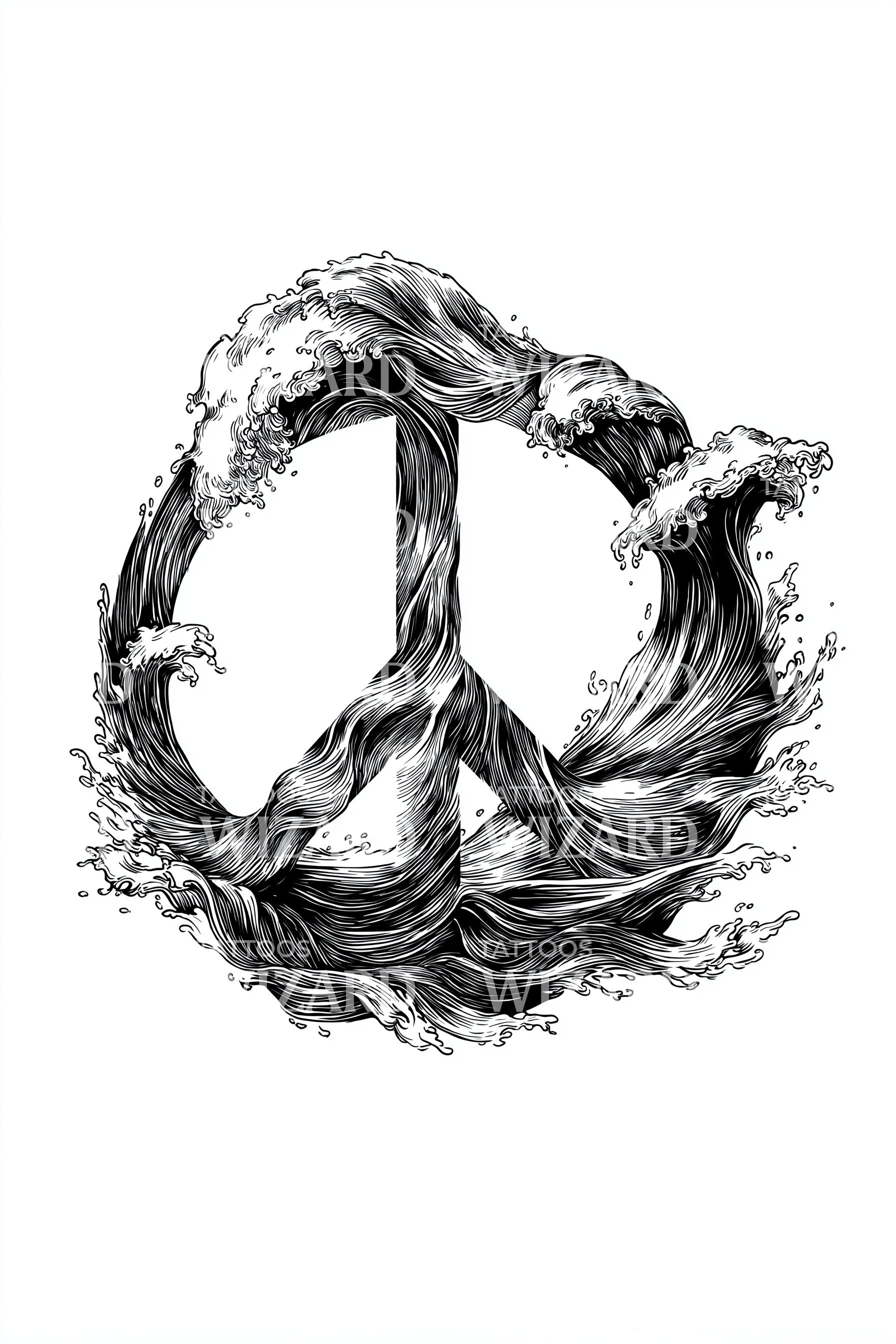 Stormy Peace Totem Tattoo Illustration – Tattoos Wizard Designs