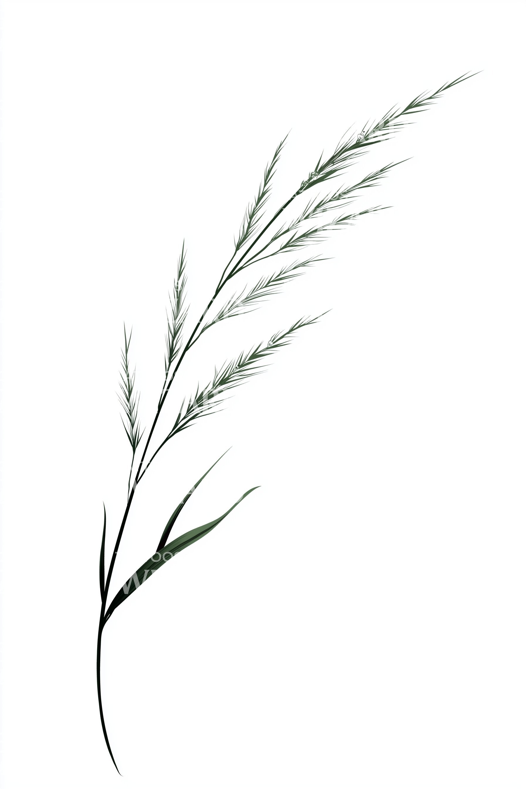Tender Green Grass Tattoo Design – Tattoos Wizard Designs