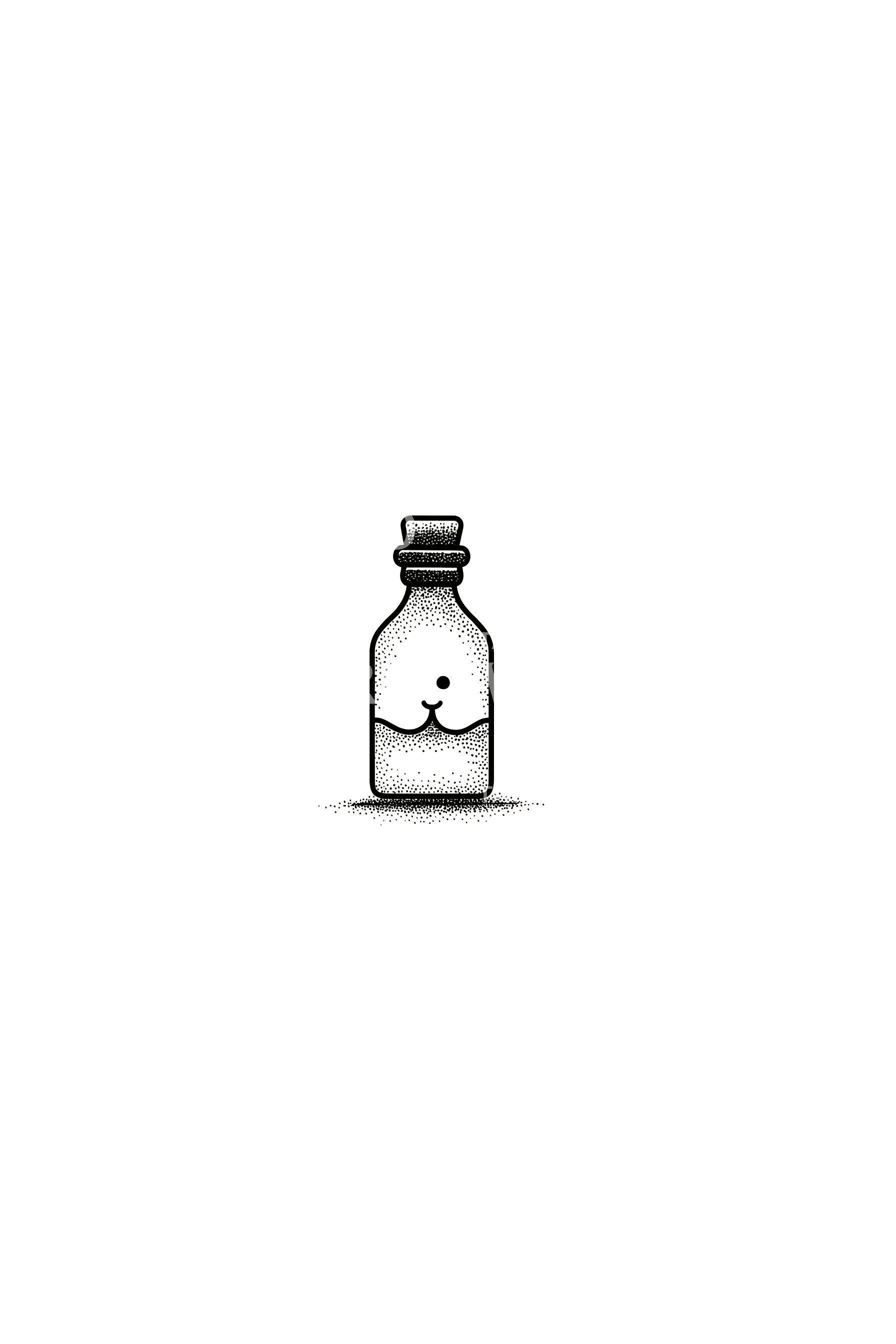 Tiny Cork Bottle Tattoo Design – Tattoos Wizard Designs