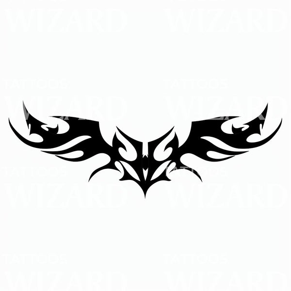 Tribal Abstract Wing Tattoo Design – Tattoos Wizard Designs