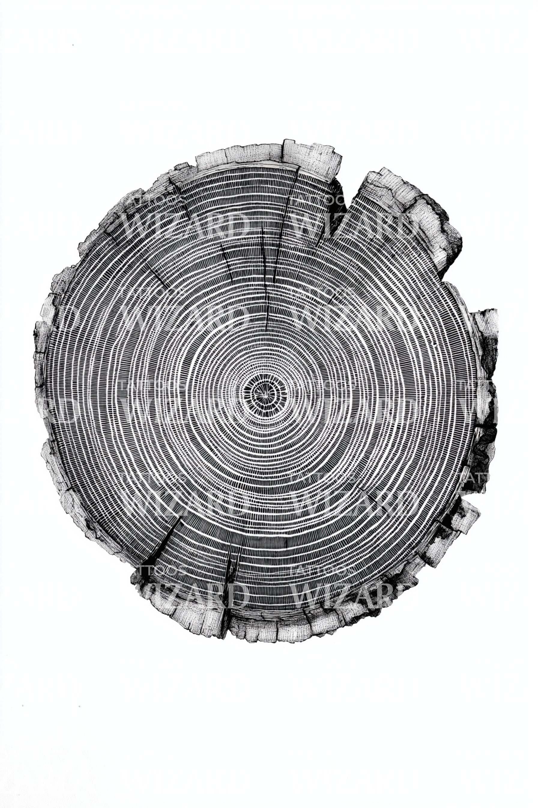 Wood Growth Rings Tattoo Design – Tattoos Wizard Designs